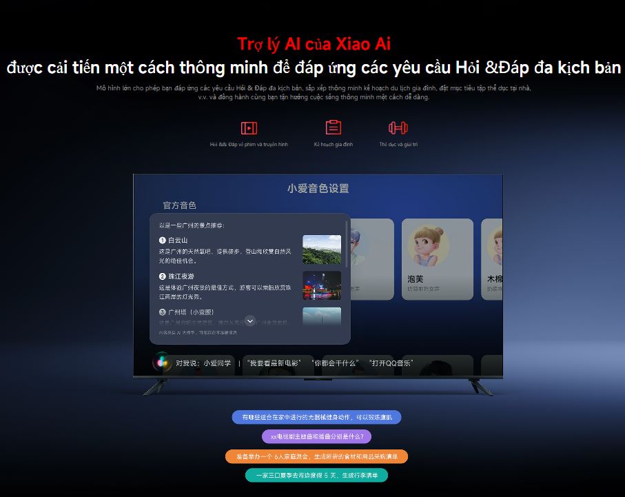 Tivi Xiaomi Display Max 85 inch 2025 Ram 3G/32G/4K/144Hz